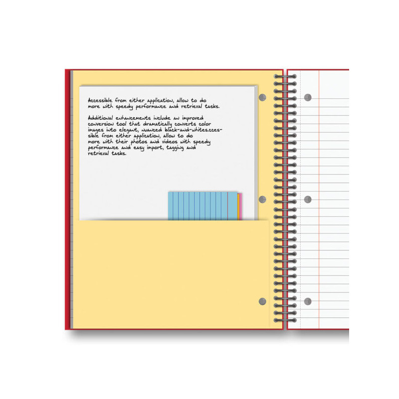 3 Subject Poly Notebook, Wide Ruled, 150 sheets
